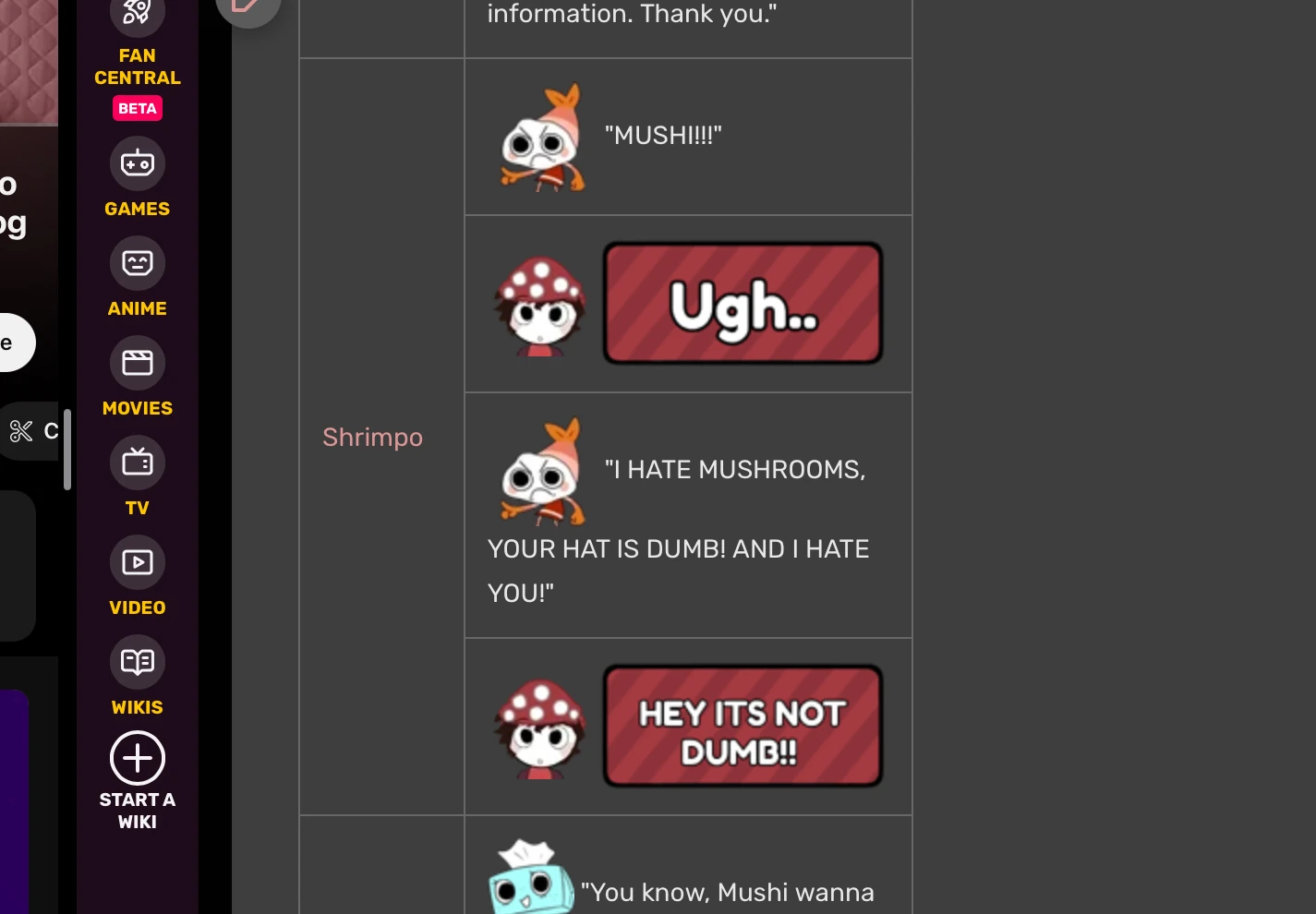 Should I keep making these text boxes for the interactions? | Fandom