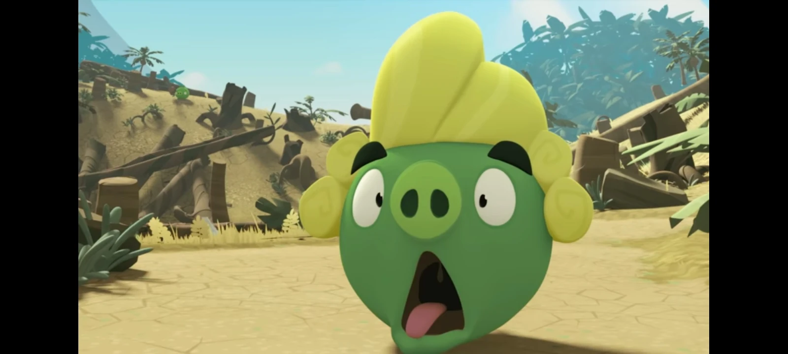 You remember surprised Pikachu? We now have surprised Handsome Pig ...