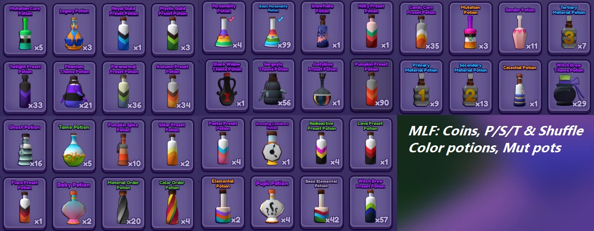 Auctioning Accessories (Rbx, events, etc) and Potions | Fandom