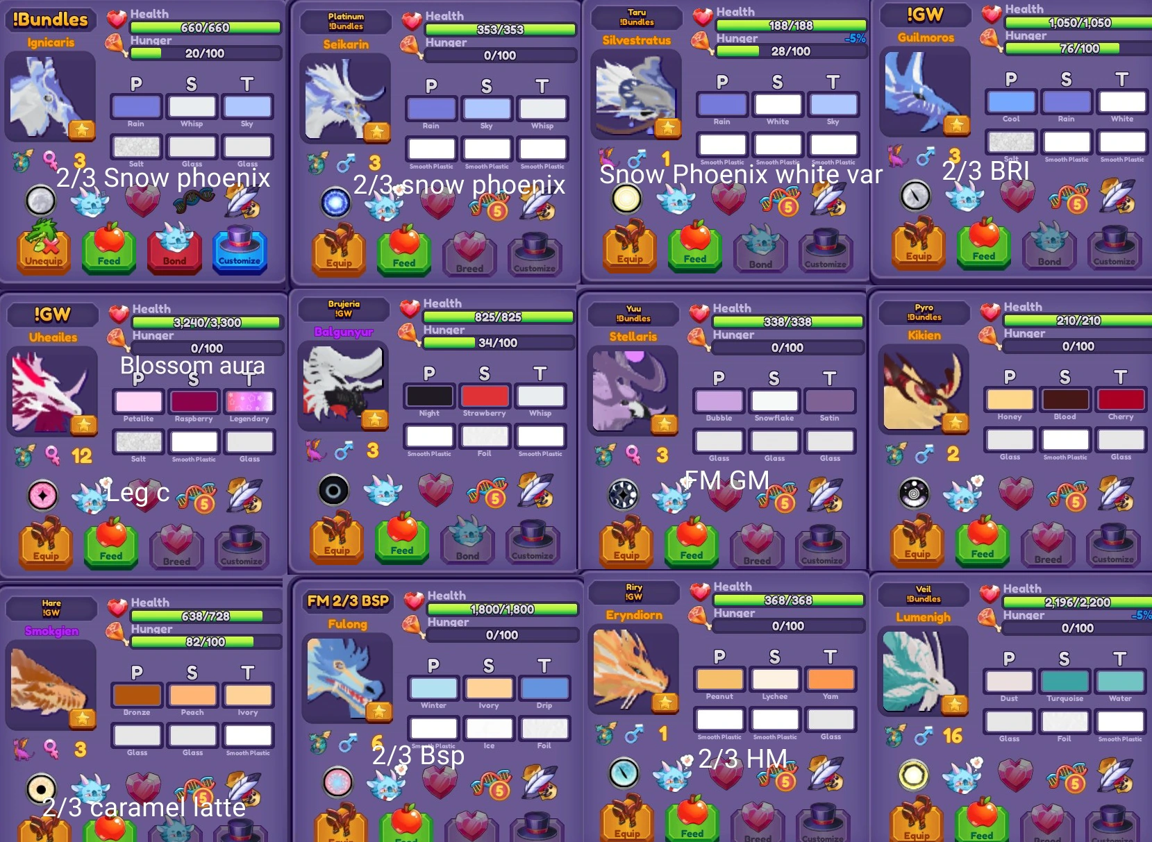 Looking at offers for some dragons + X3 woodplank potions (devs, gws ...