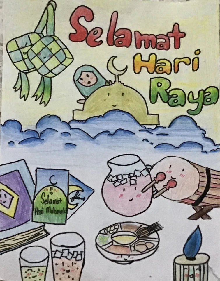 Pt 2 with Hari Raya drawing... | Fandom