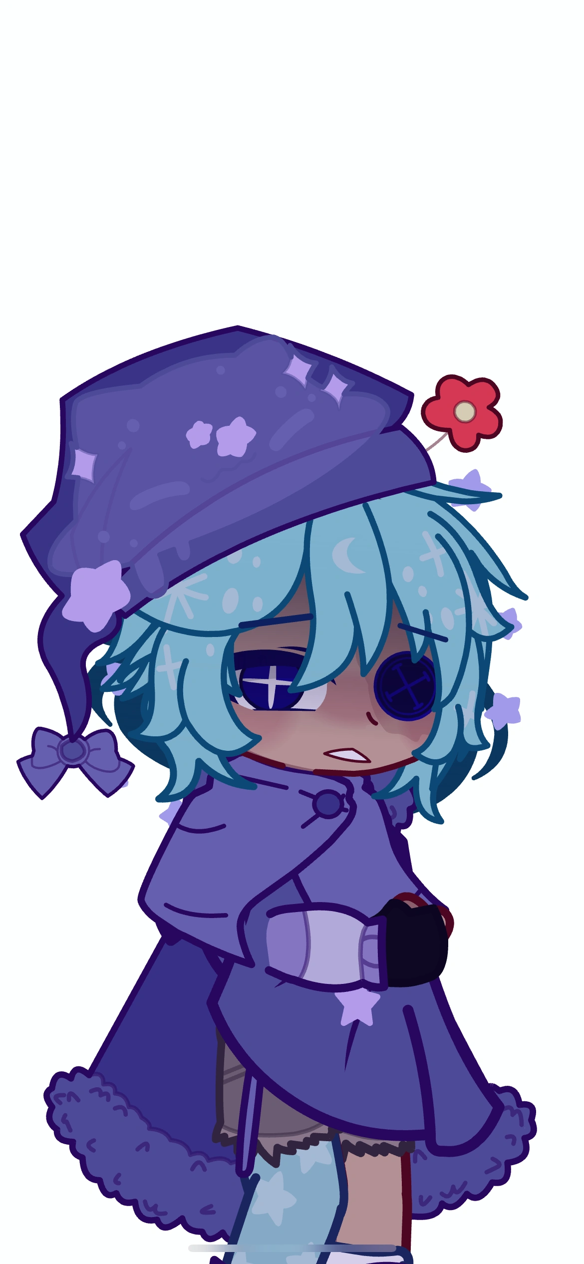 "So uhh...yeah heres me but i think human in gacha i guess.." -💤 (Click ...