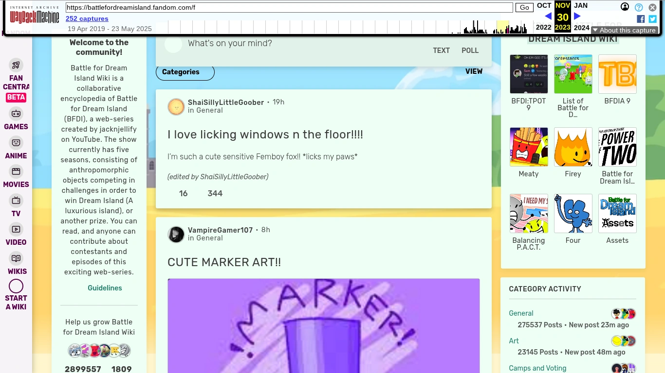 bfdi wiki screenshot from 2023 | Fandom