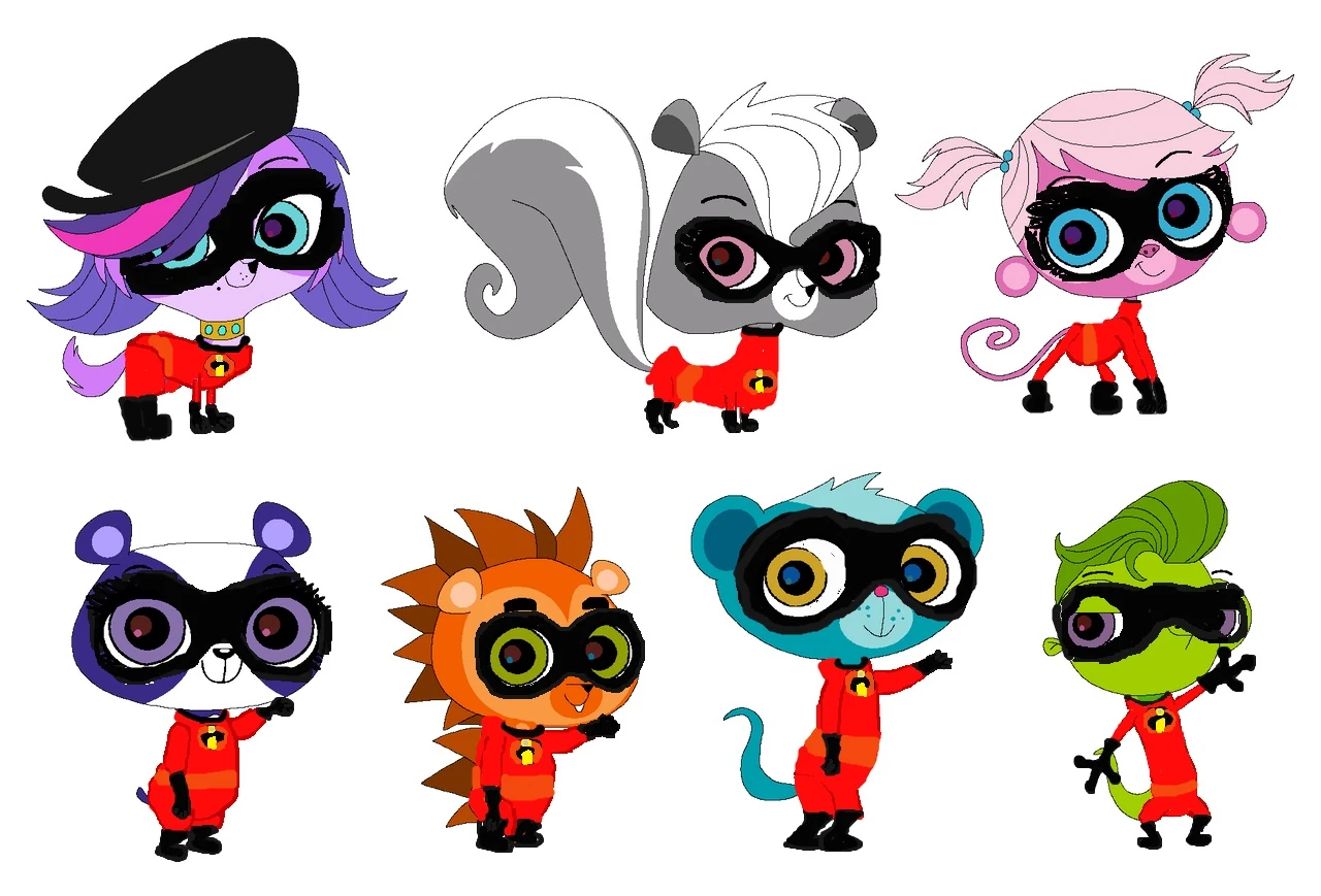 The seven main pets of the Incredibles Super-Pets Team | Fandom