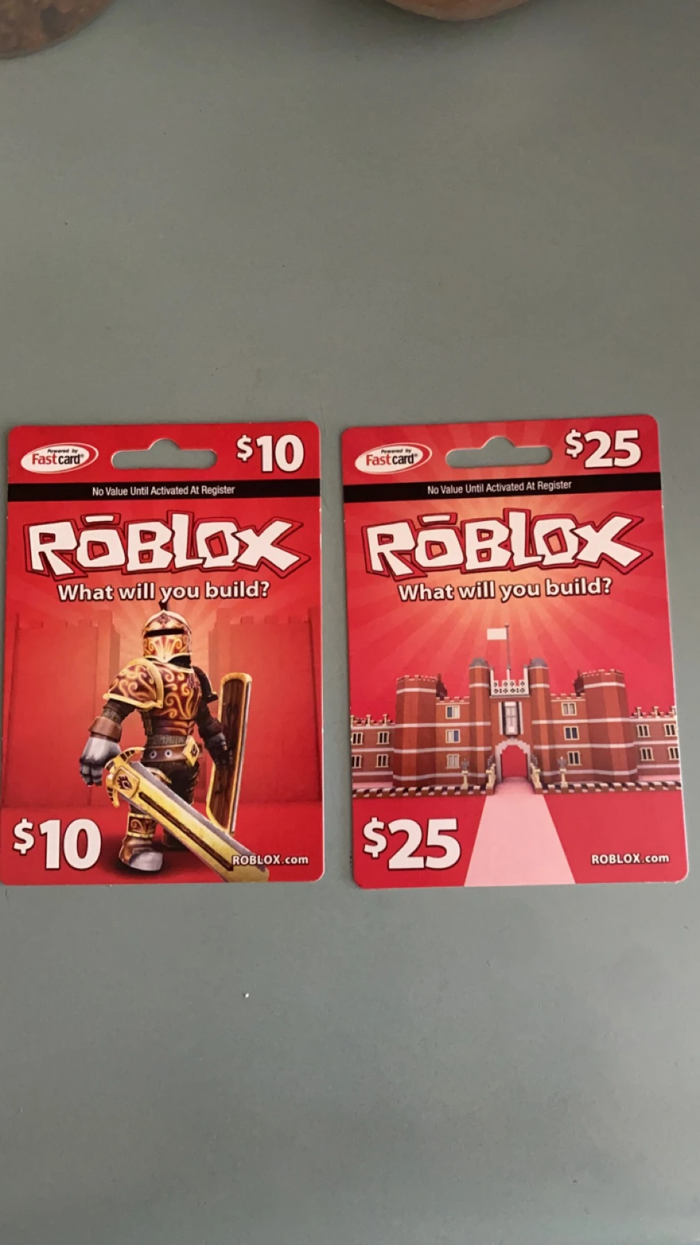 Some vintage Roblox gift cards I had in a drawer | Fandom
