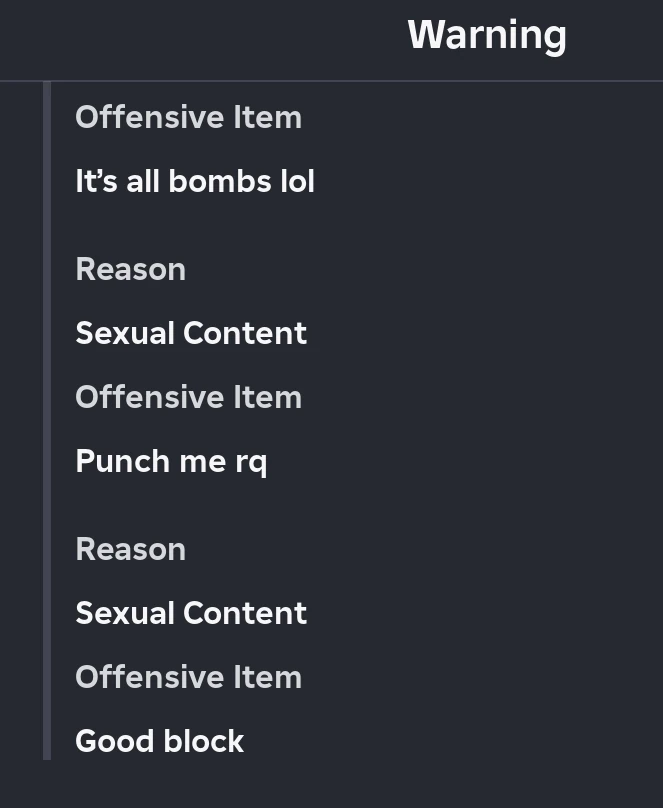 Peak Roblox moderation | Fandom