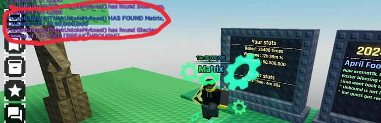 Matrix at 25,380 rolls wth | Fandom