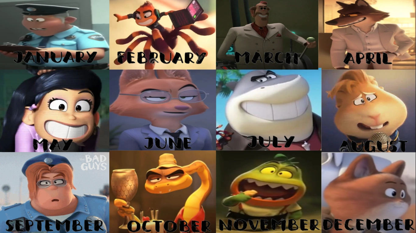 Which The Bad Guys Movie Character Matches Your Birth Month? | Fandom