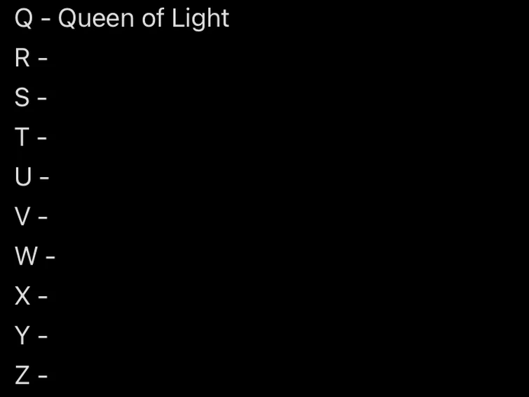 Q is for Queen of Light! | Fandom