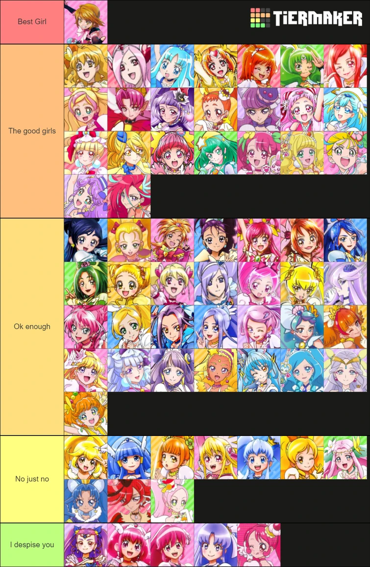 Main Pretty Cures Tier List (also my opinion) | Fandom