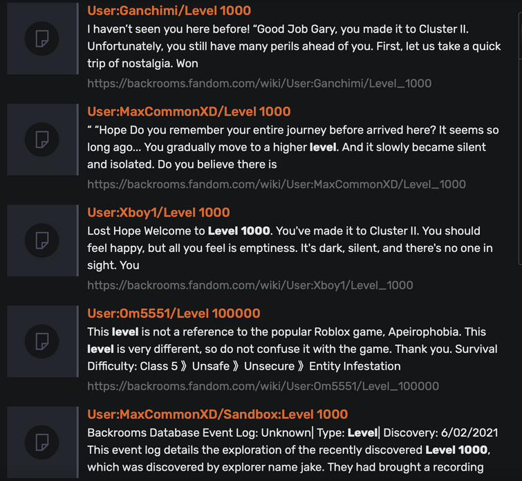 how many people are writing level 1000 | Fandom