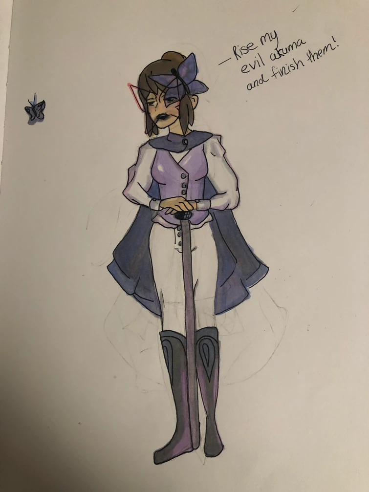 Lila with Butterfly Sketch | Fandom