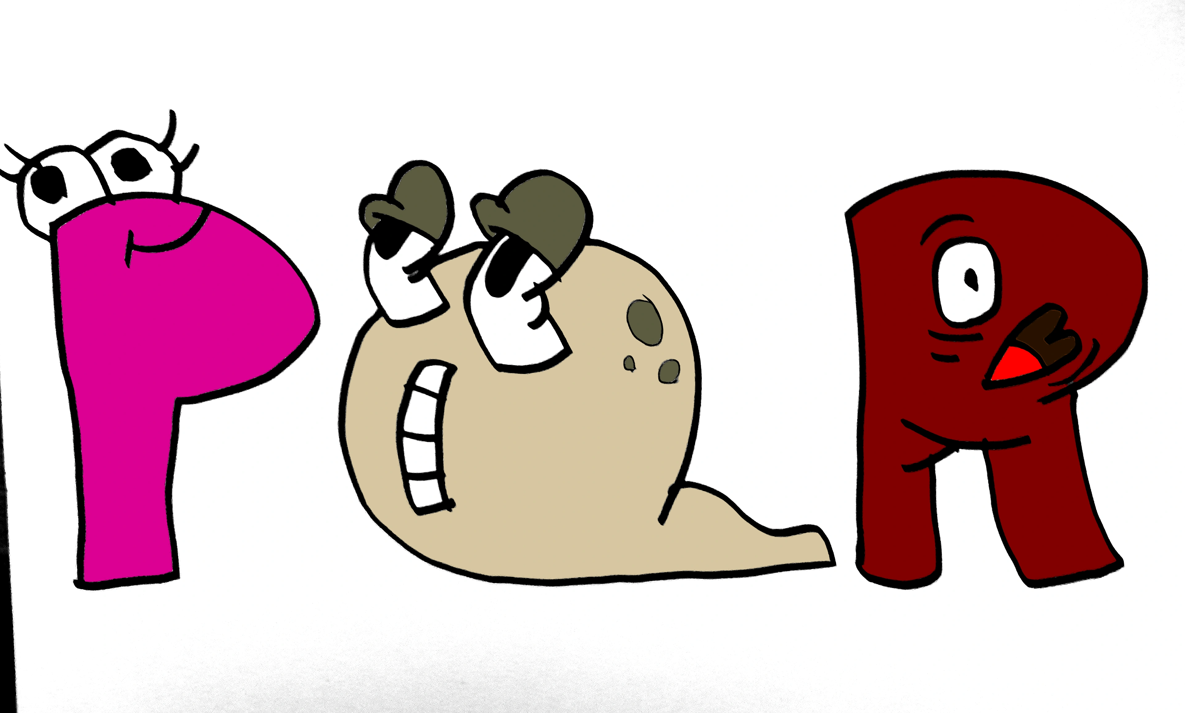 My drawing of P, Q and R | Fandom