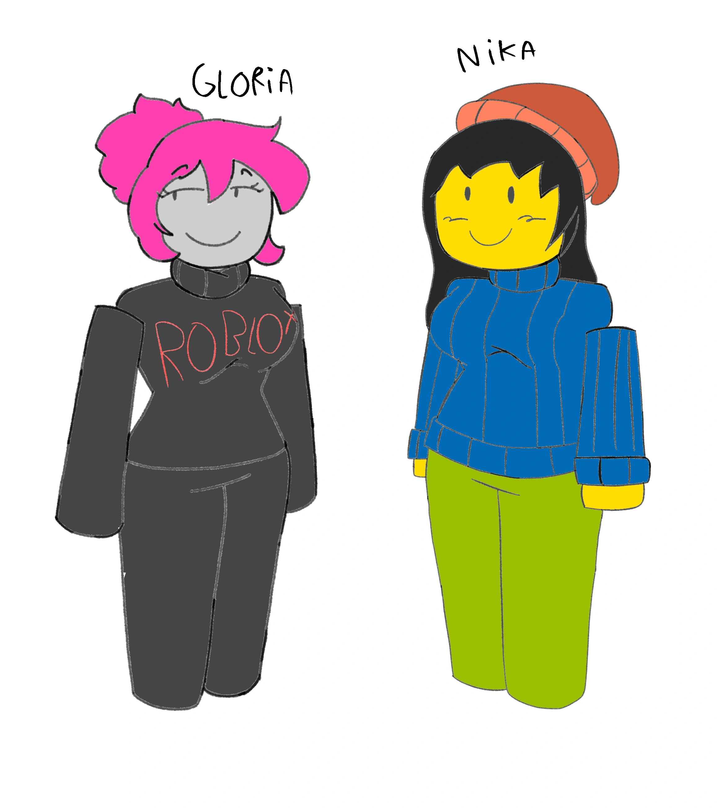 i made two ocs based off of two of my roblox avatars | Fandom