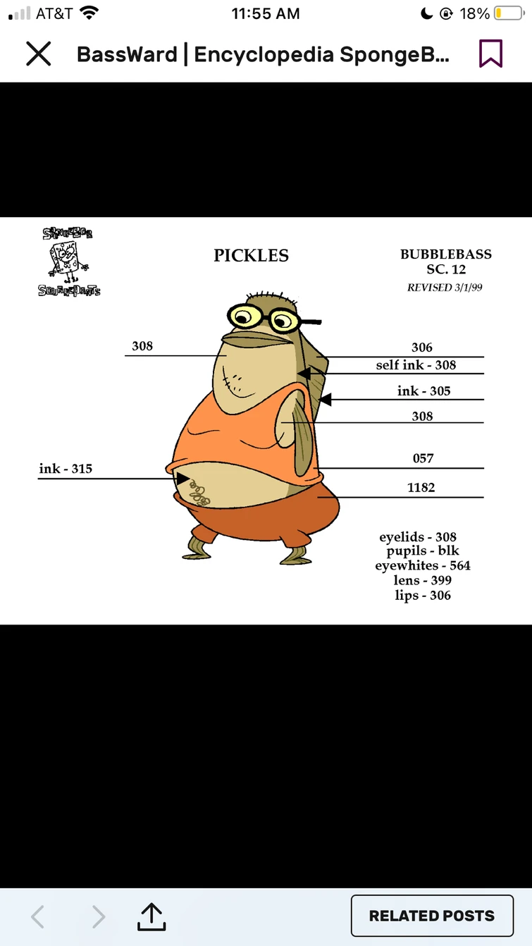 Pickles’ sheet reference from Bubble Bass’ pose from BassWard. | Fandom