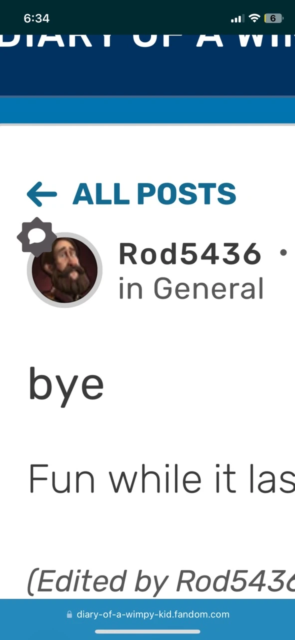 Wish Rod5436 a big goodbye | Fandom