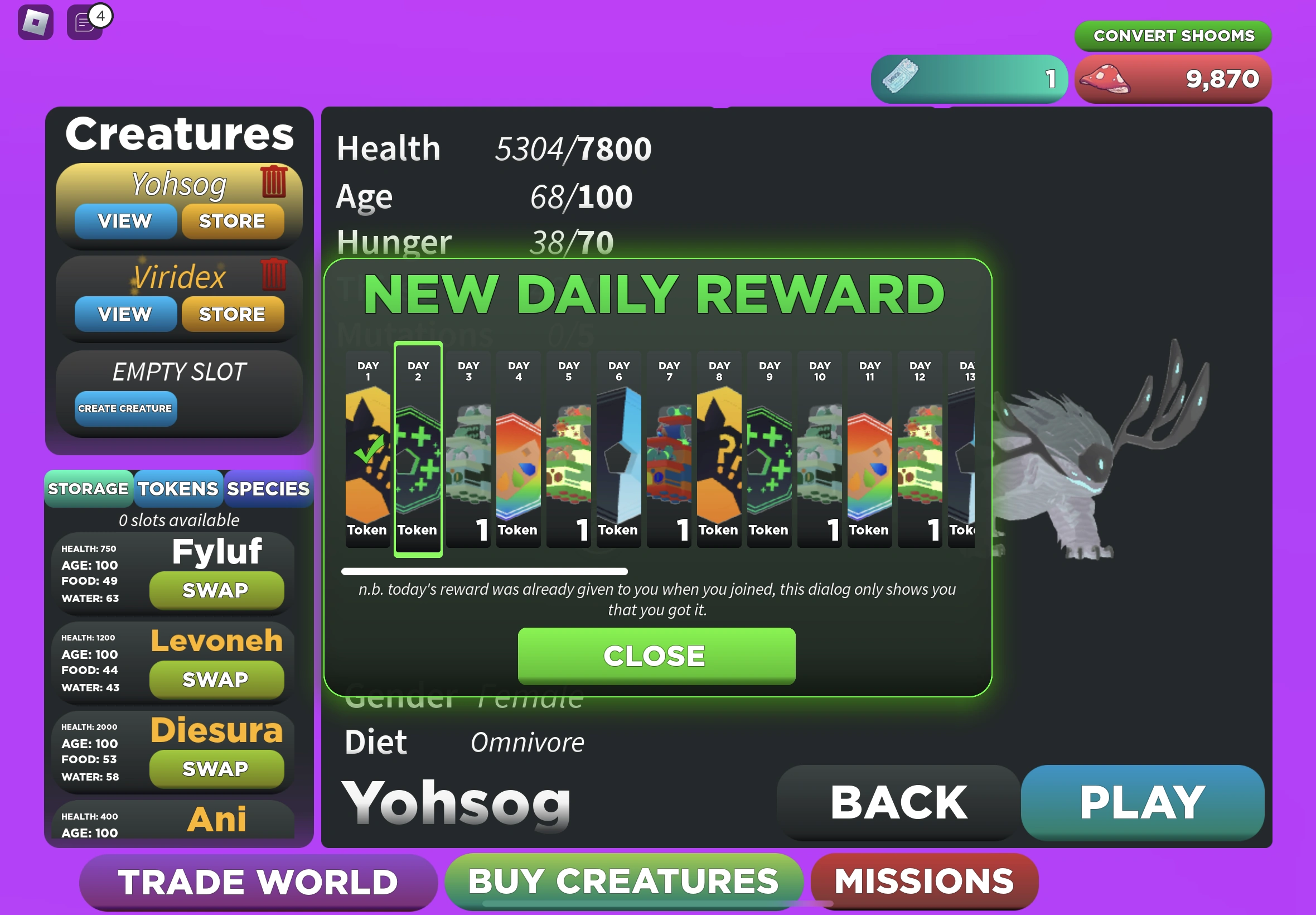 GUYS LOOK AT THE NEW LOGIN REWARDS! | Fandom