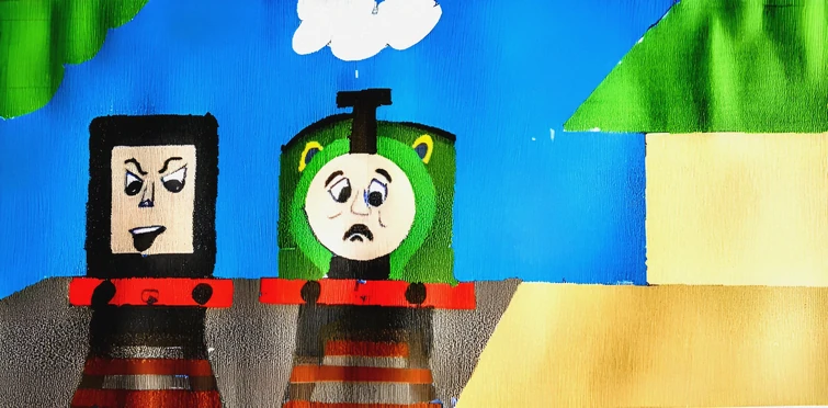 my drawing of Percy and Diesel (30 minutes) | Fandom