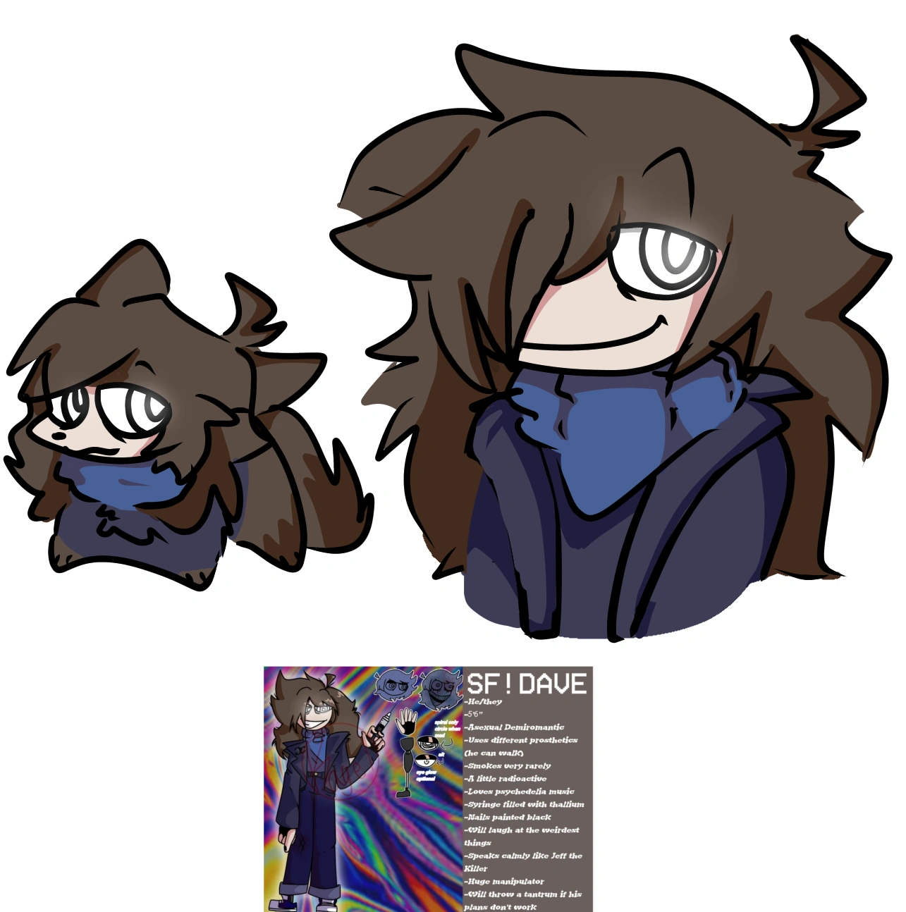 Hi, I made fanart for SL Dave! (And cat SL Dave) You’re a cool artist ...