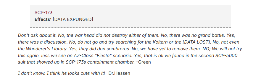 SCP 173 & SCP 729-j durability upgrade | Fandom