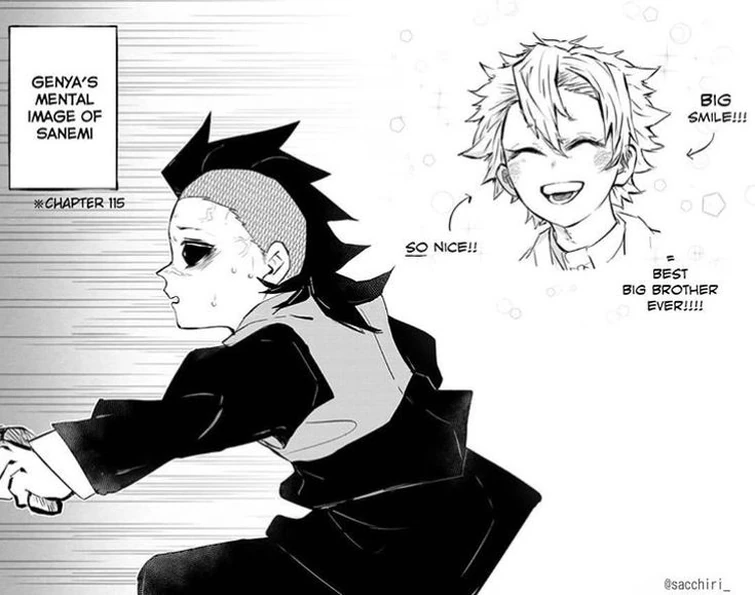 Memes and art of Sanemi and Genya because it is once again Genya’s ...