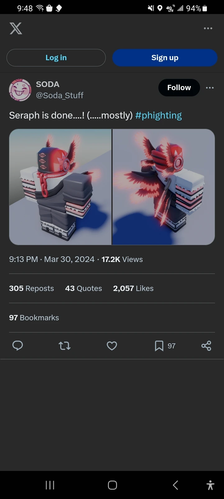 Seraphlaser (sodas twitter post) | Fandom