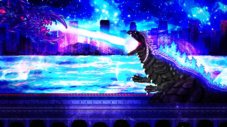 I tried making some Sprite Art for The Devourer of Gods vs Godzilla ...