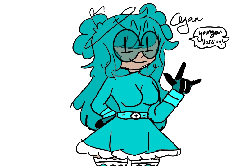 evolution of cyan (design wise) | Fandom