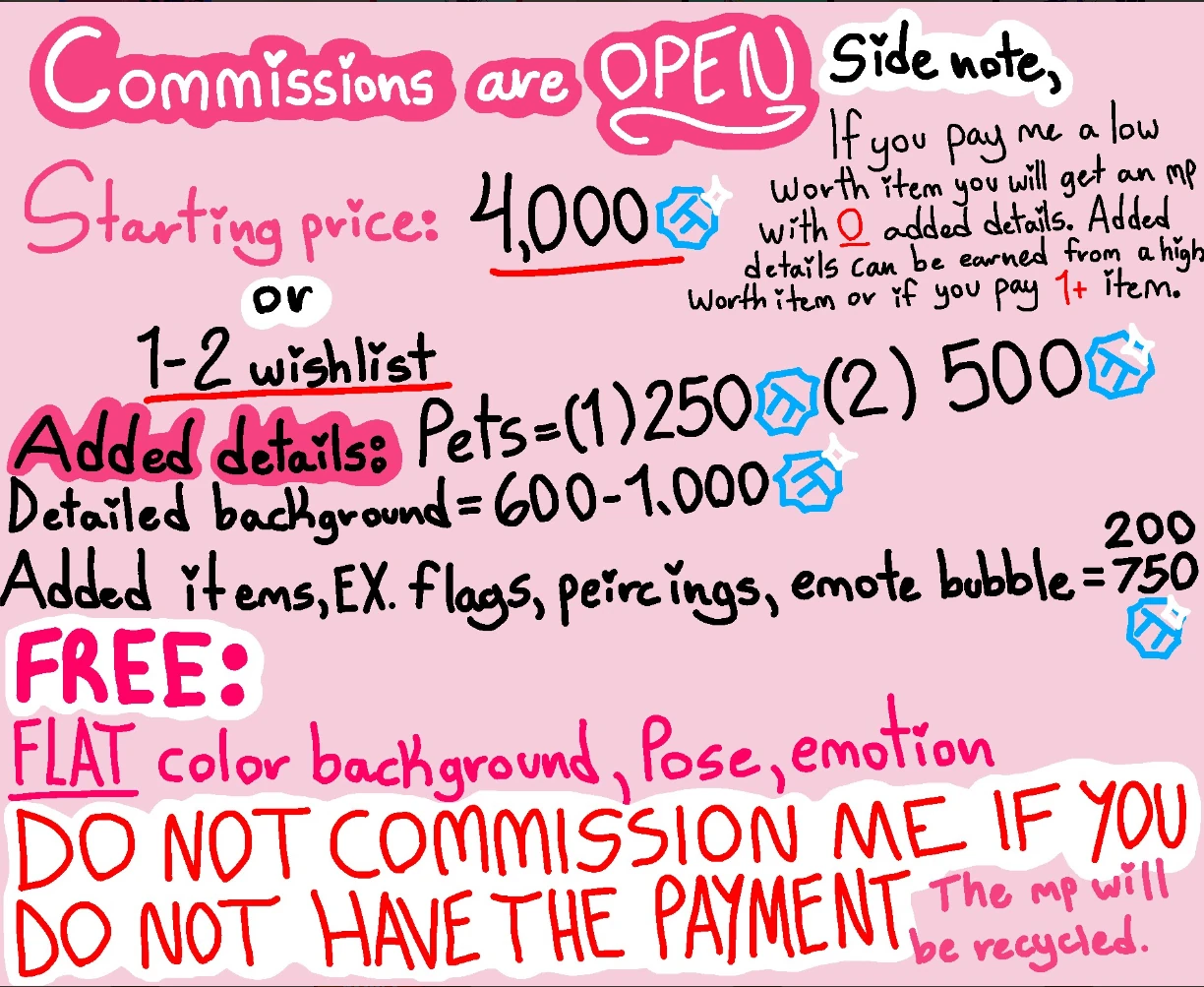 My commissions are OPEN! | Fandom