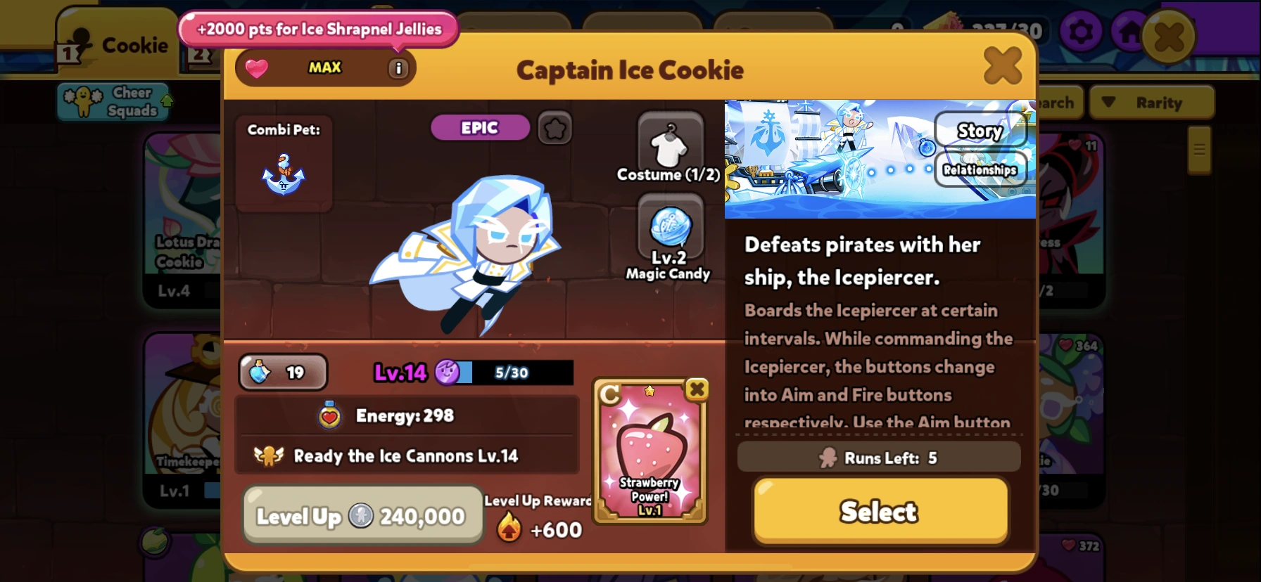 Uhh so I’ve almost entirely maxed Captain Ice | Fandom