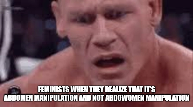 feminist abdomen manipulation. meme I made | Fandom