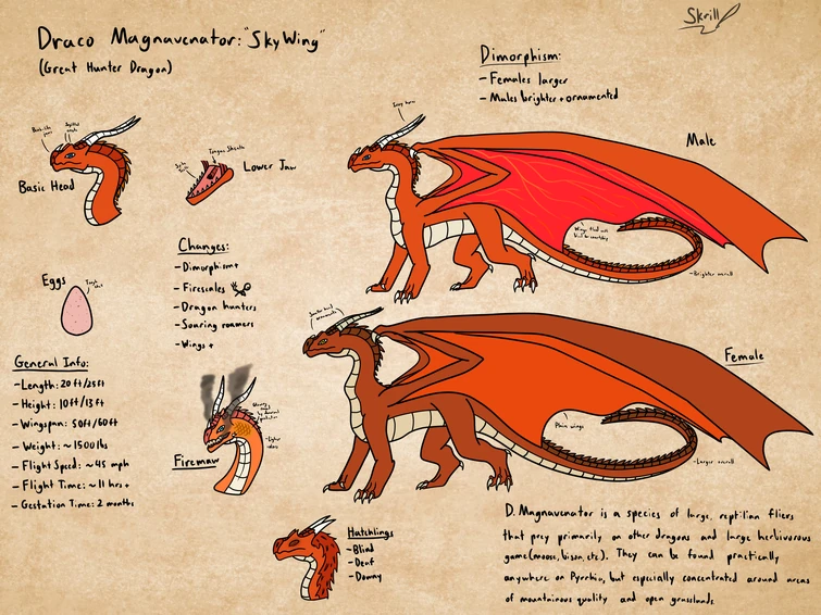 Slightly Scientific Redesigns Pt. 2.5: SkyWings | Fandom
