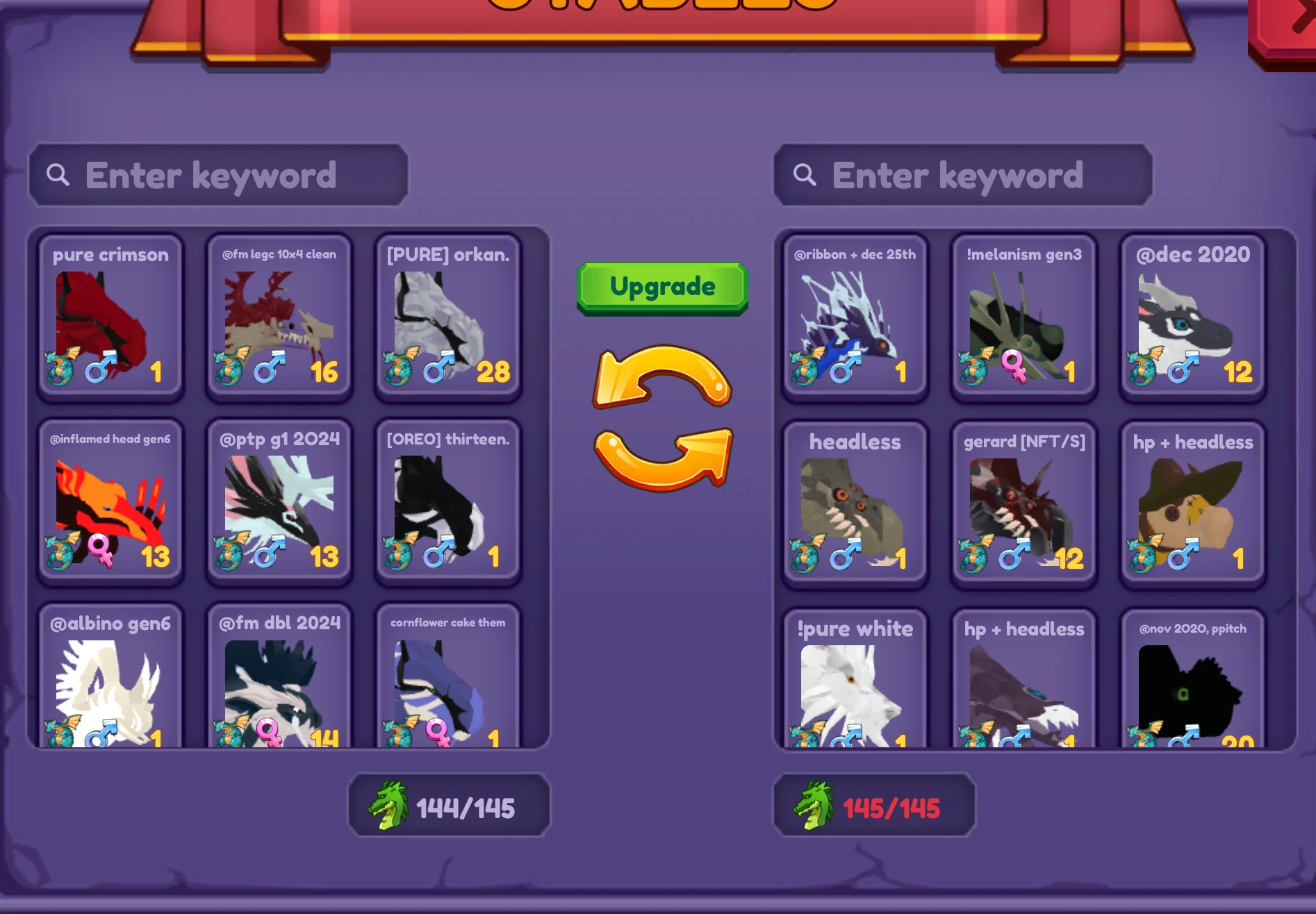taking offers on my whole inventory (dragons, accessories, potions ...