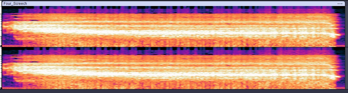 The spectrogram of Four's screech (an audacity spectrogram test) | Fandom