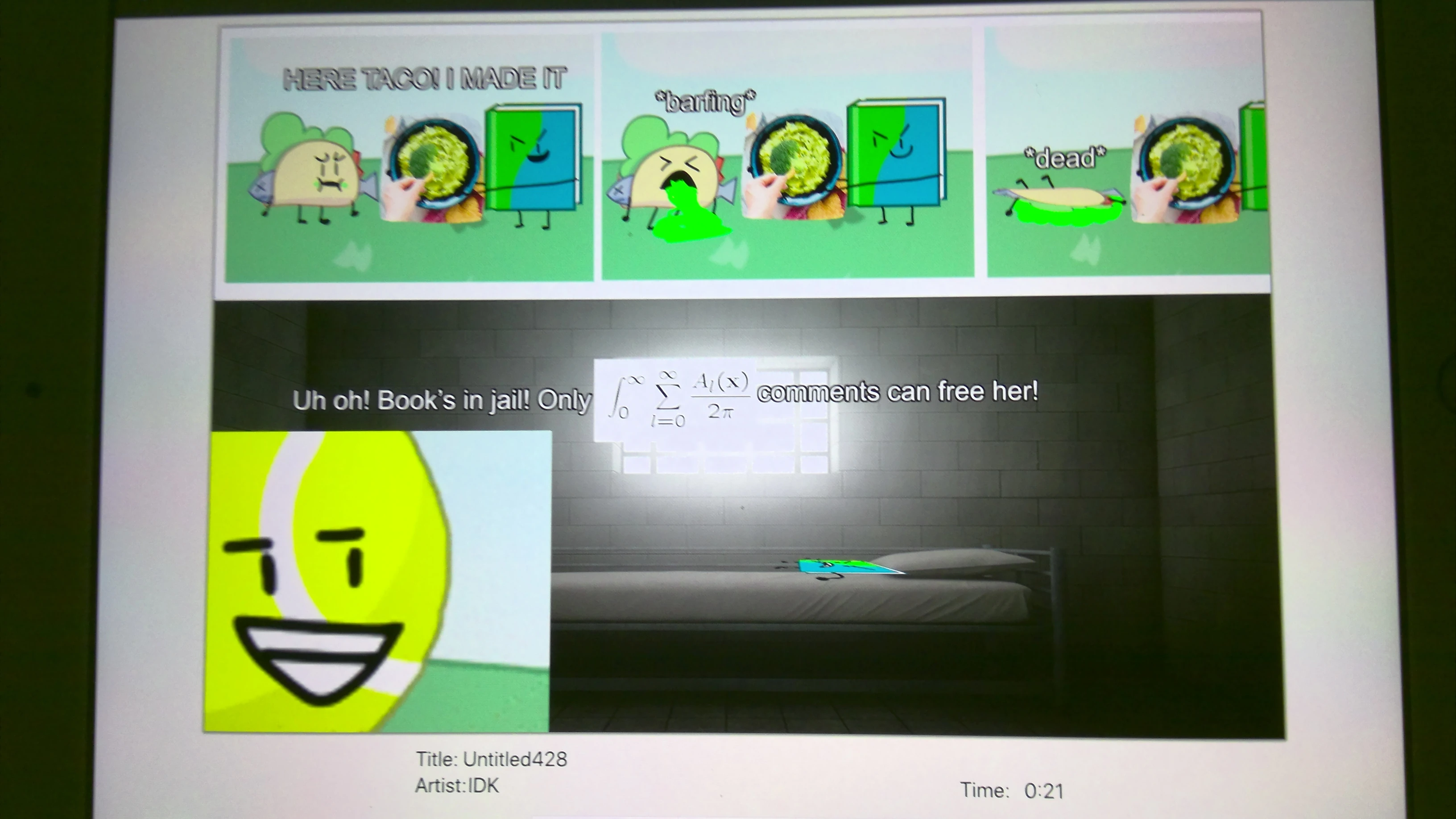 The person above me has to look at this thing I made when the "Only ...
