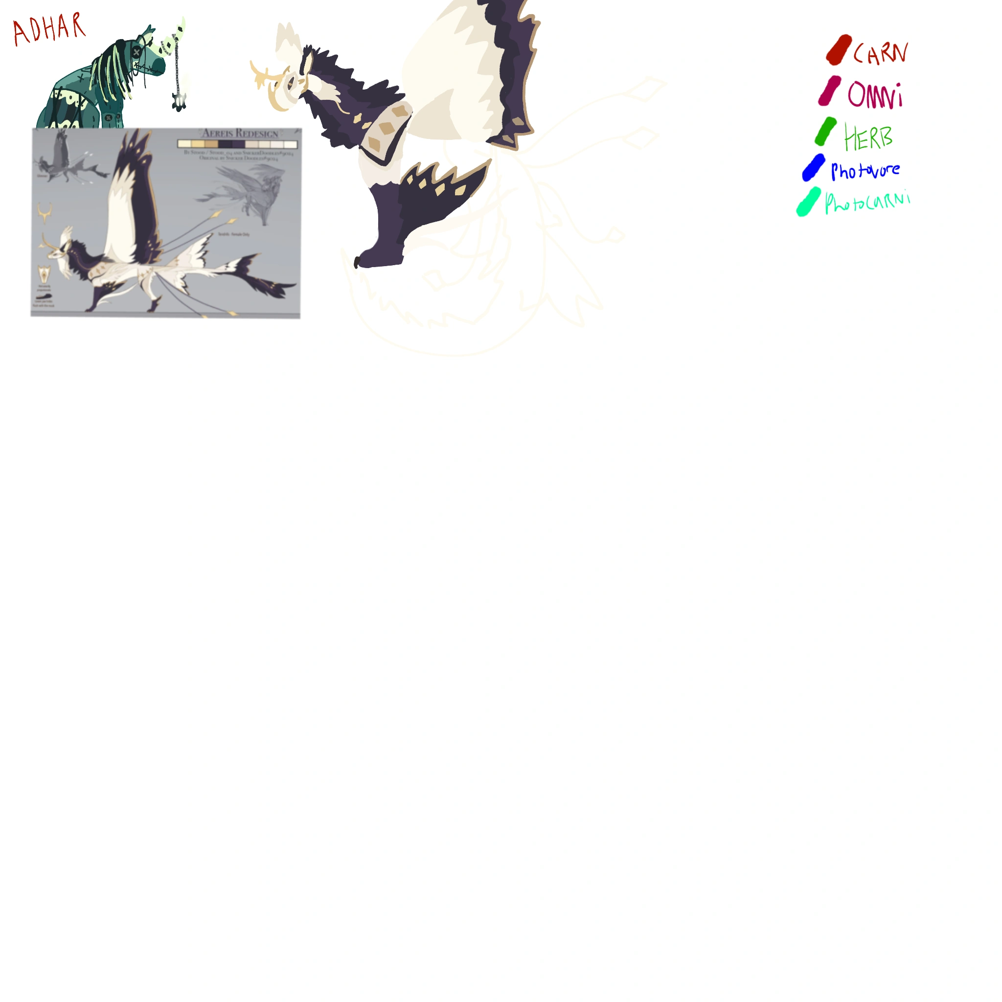 drawing every creature pt2 aeries WIP | Fandom