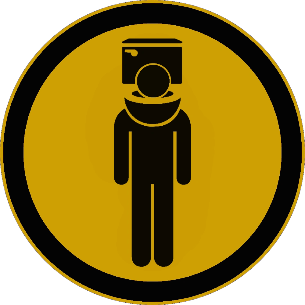 I decide to combine the human faction logo and skibidi toilet faction ...