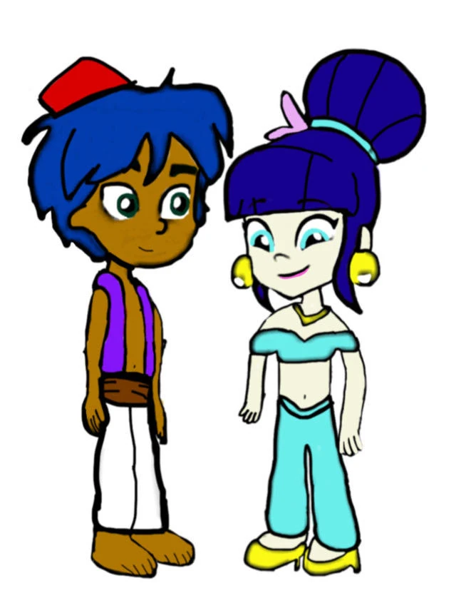 Huckleberry as Aladdin and Blueberry as Jasmine!🫐🎸💙 | Fandom