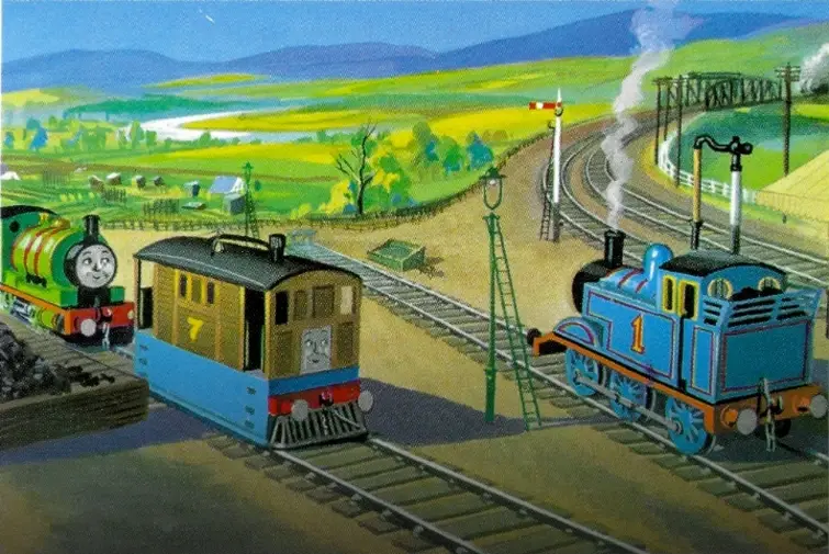 Imagine all the chaos Thomas would cause if he crashed through those ...
