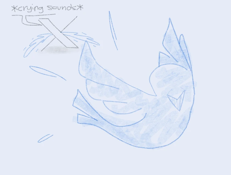 leaving x in the dust 🐦 (except I am wrong and IRL its the opposite ...