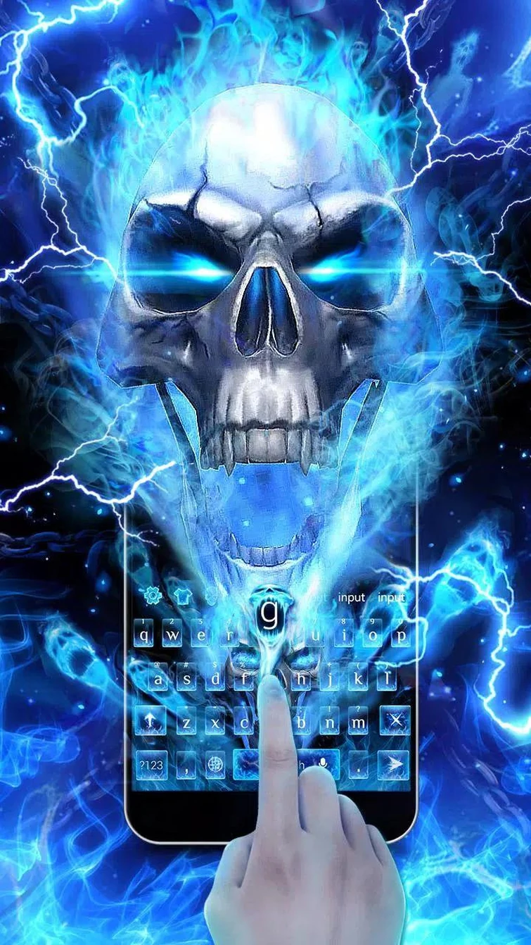 awesome skull keyboard image | Fandom
