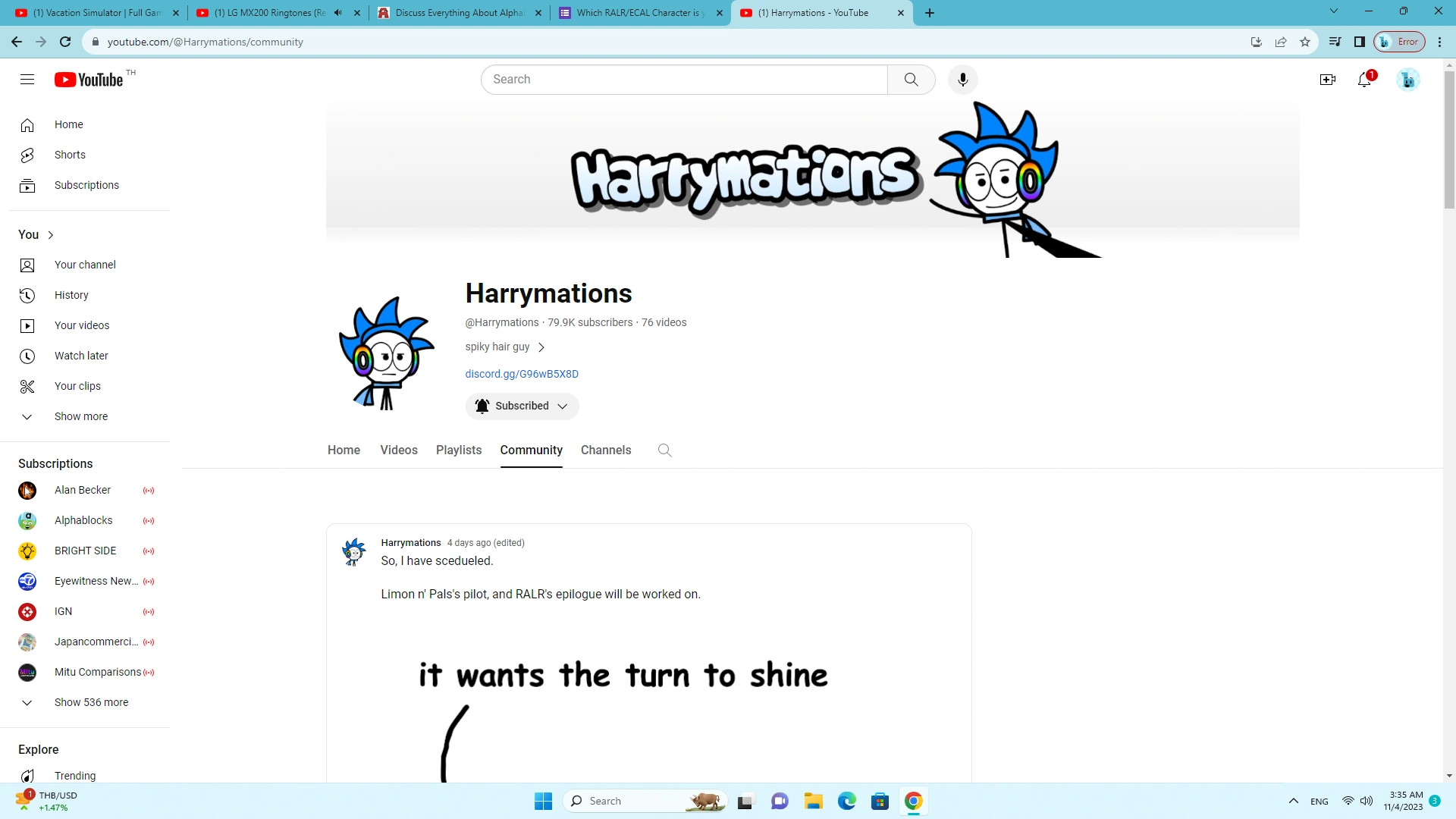 Harrymations is Almost 80,000 Subs!!! | Fandom
