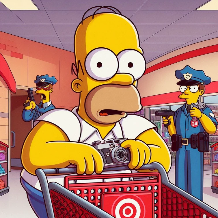 Ai Art of Homer Shoplifting at Target | Fandom