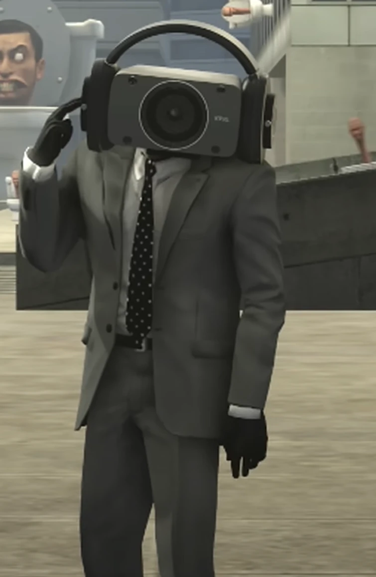 Gray suited armed speakerman | Fandom