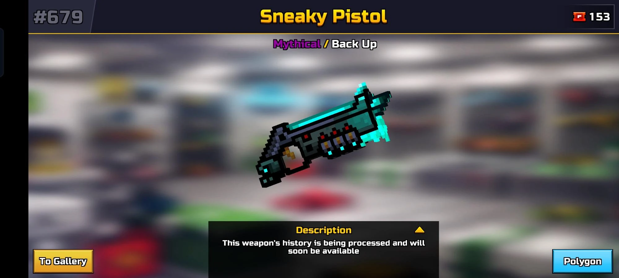 Finally got the sneaky Pistol as it got the most votes on my last post ...