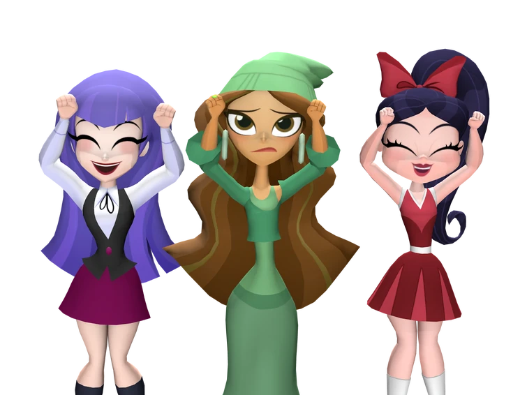 Zee Zatara, Carol Ferris, and Jessica Cruz doing the Caramelldansen ...