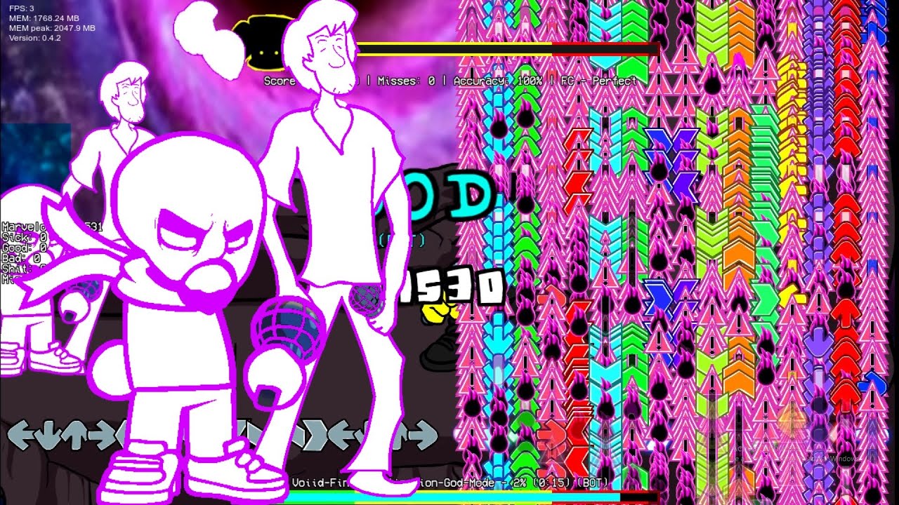 how osu mania looks like to normal fnf players: | Fandom