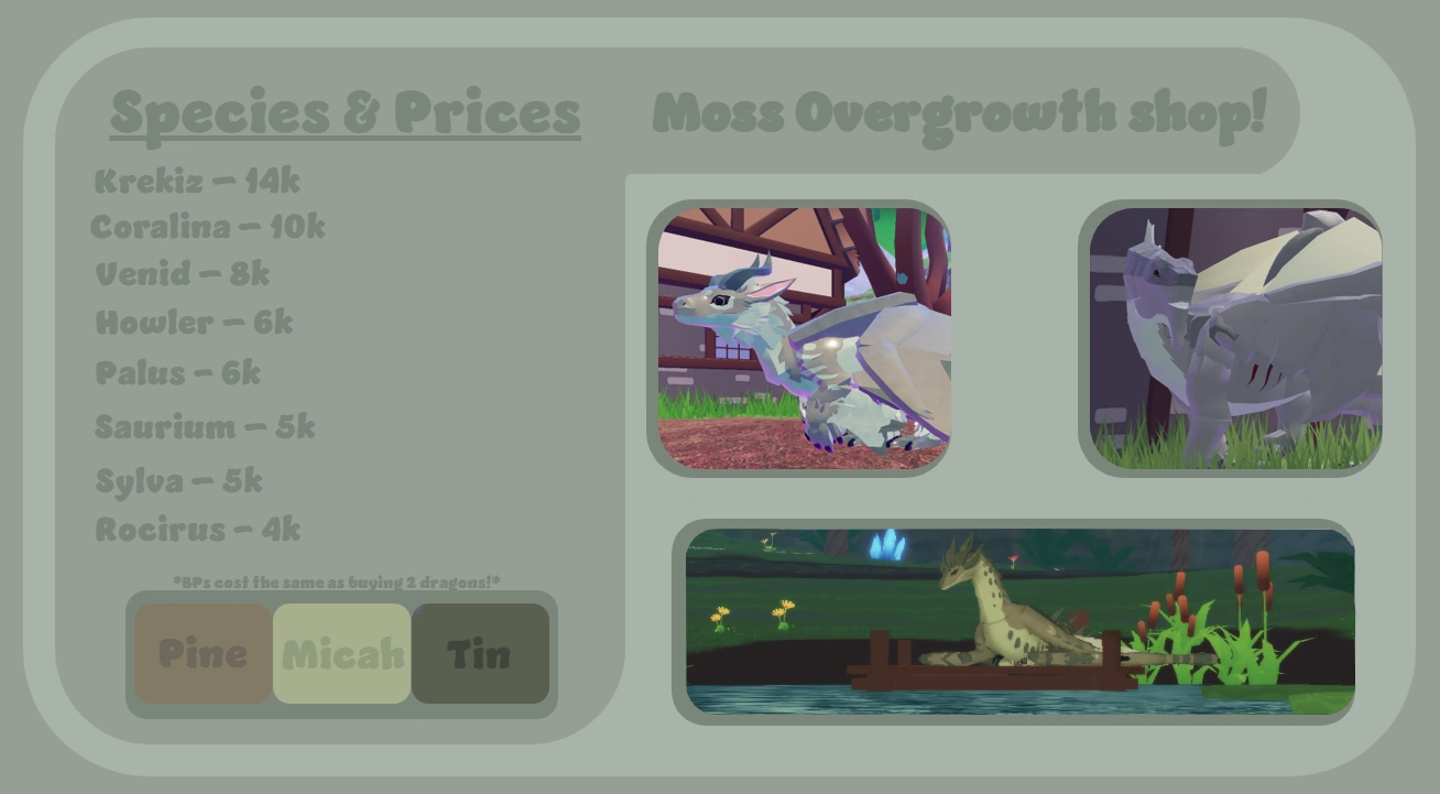 .: The new and improved Moss Overgrowth shop! :. | Fandom