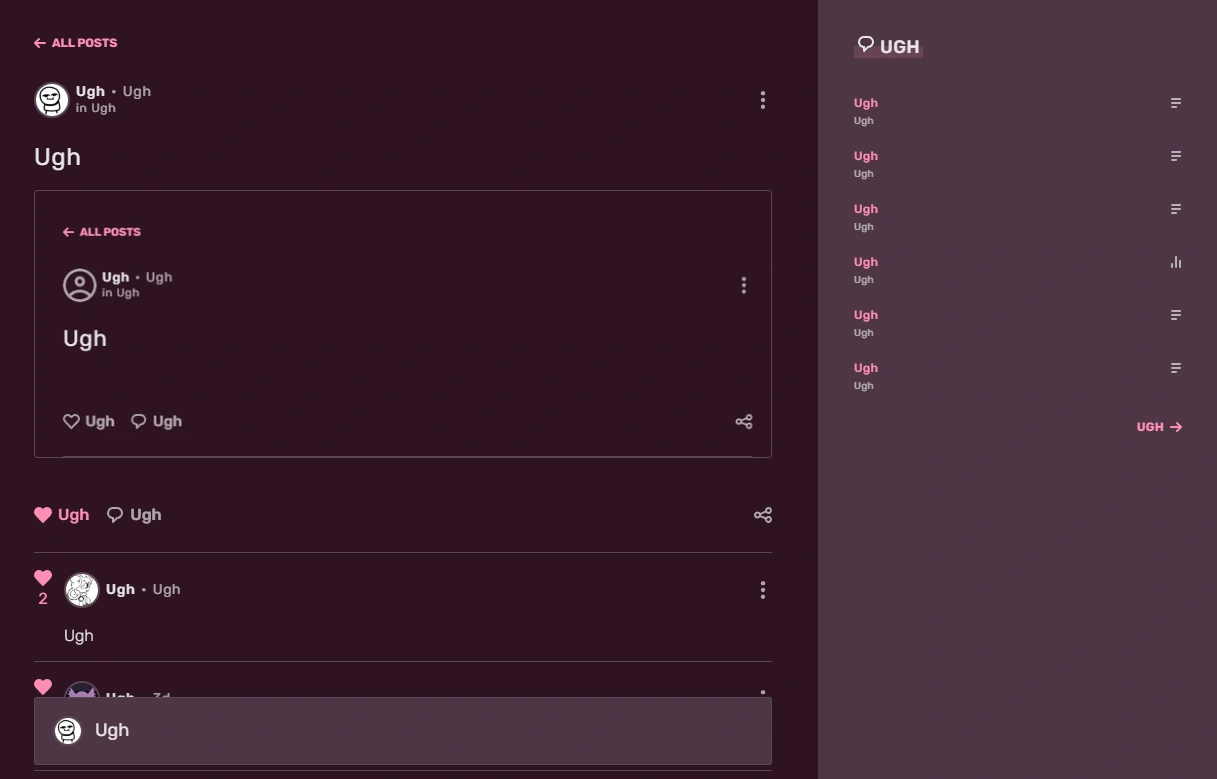 Ugh | Fandom