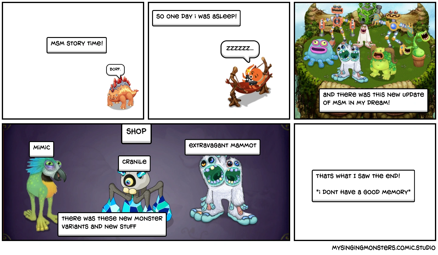 Msm story time: Weird Update | Fandom